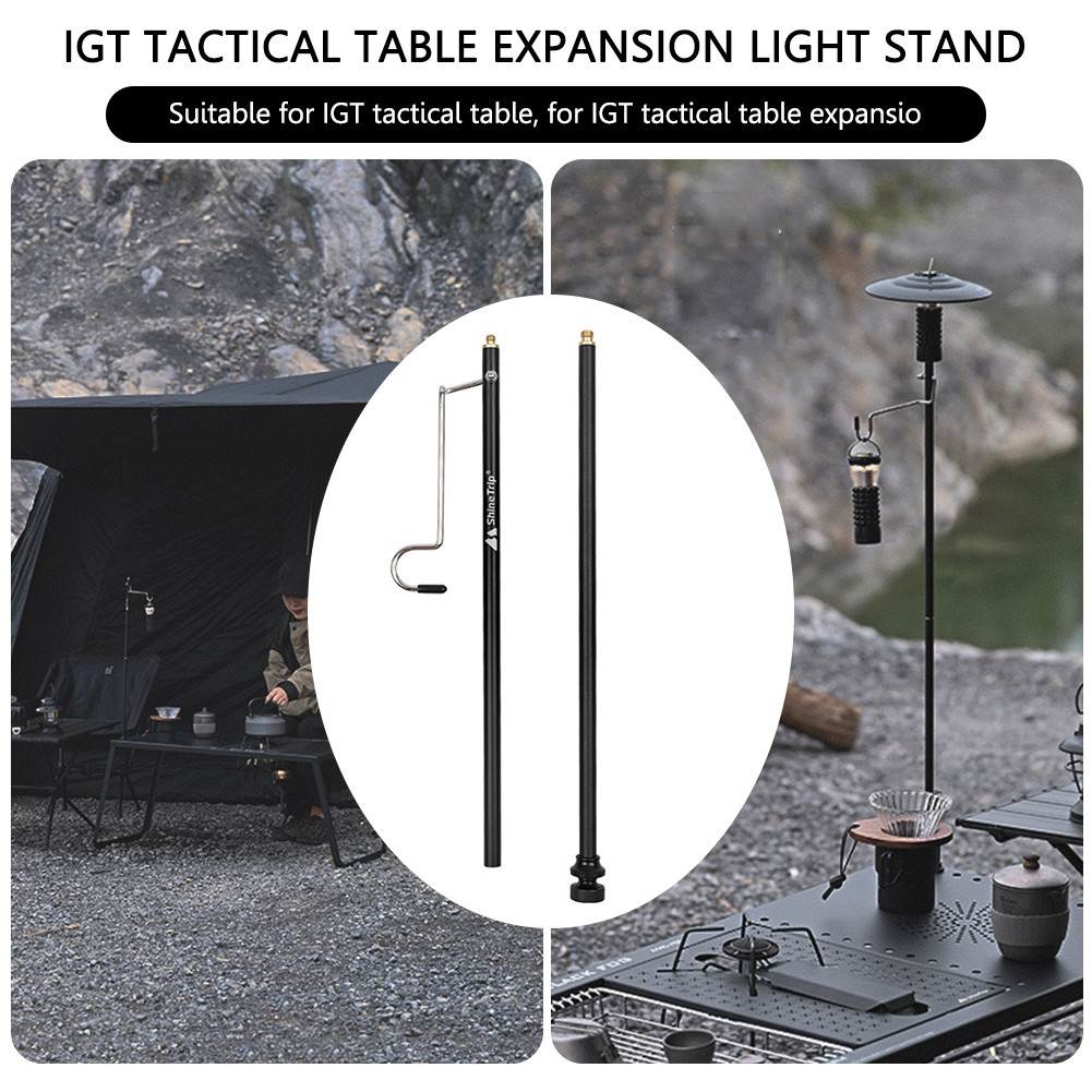 Lamp Post Pole Aluminum Alloy Hanging Light Stand Holder with Hook for ...