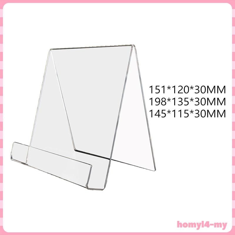 [HomyldfMY] Transparent Book Stand, Transparent Bookstand Bookend ...