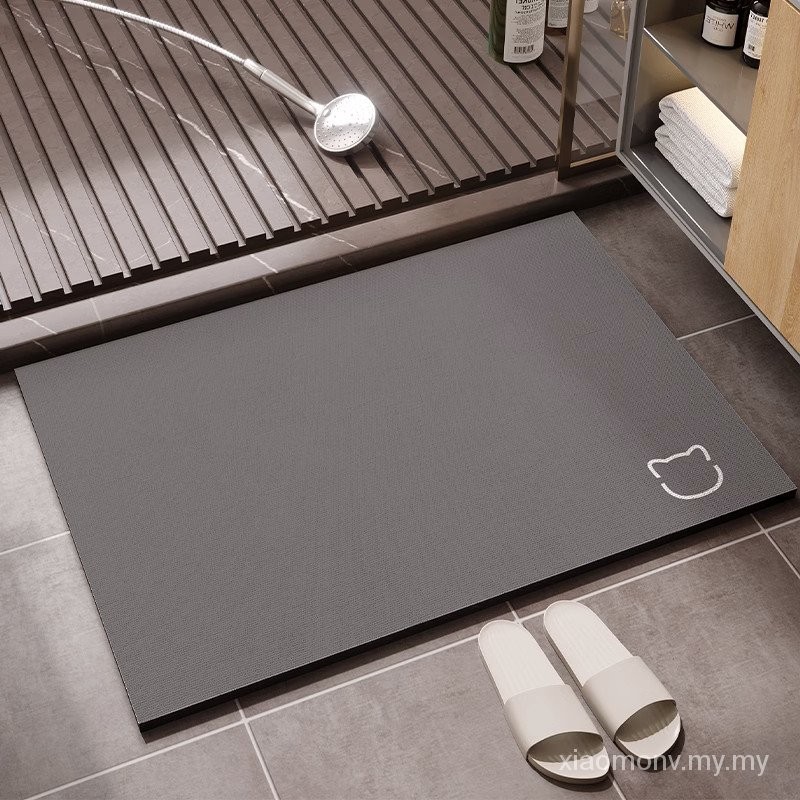 Light Luxury Simple Bathroom Absorbent Foot Mat Diatom Mud Toilet ...