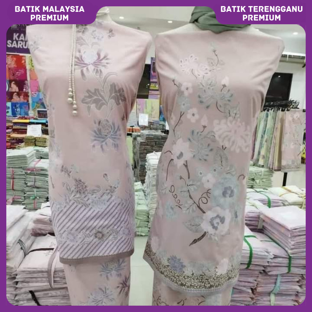 Noor Arfa Batik Sarung Terengganu Kain Pasang Pastel 2 Meter | Shopee ...