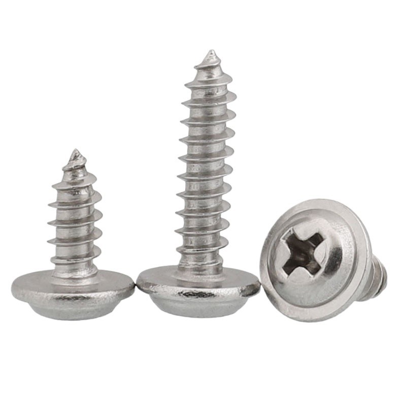 [KZS] 304 Stainless Steel Phillips Round Head with Pad Self-Tapping ...