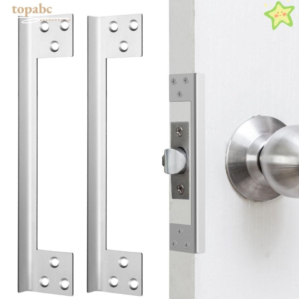 TOPABC Door Latch Guard Plate, L Shaped 7 Inch Outswing Angle Latch ...