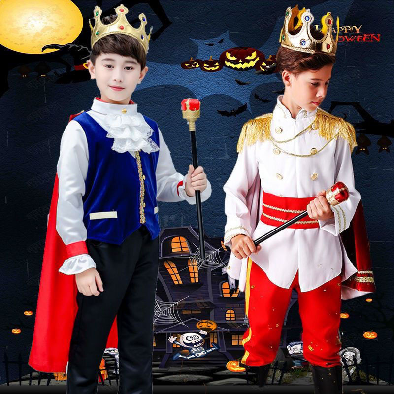 Halloween Children Costume Boy King Prince Performance Costume Dress ...