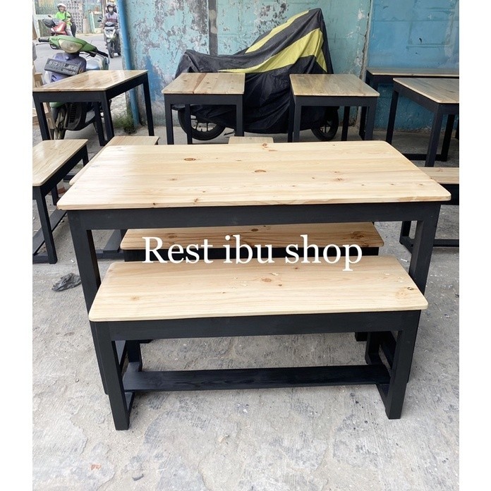 KAYU Dining table, restaurant table, cafe table, full of Dutch teak ...