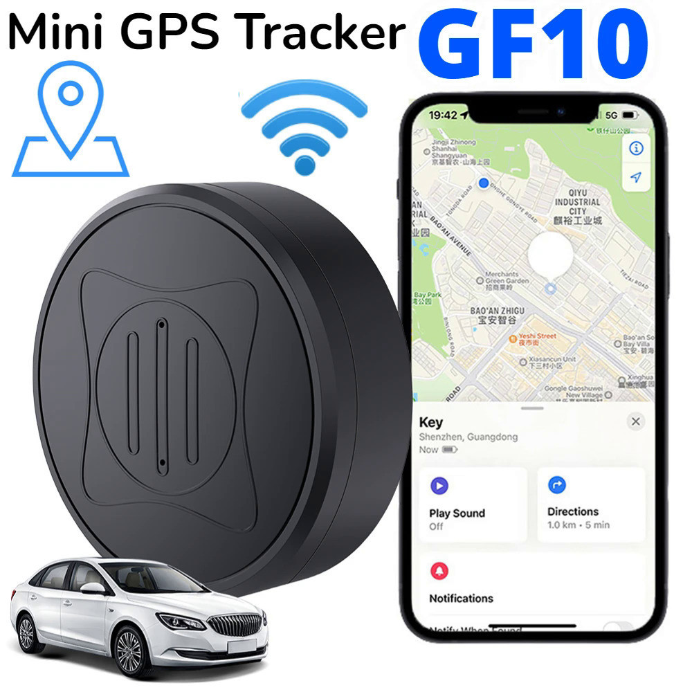 GF10 Magnetic Mini GPS Tracker Real-Time Tracking GPS Locator Anti-Lost ...