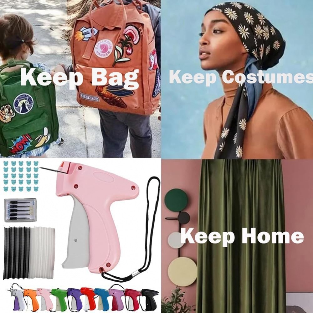 Micro Tagging Stitch Hemming Gun Tool for Clothes, Instant Button ...