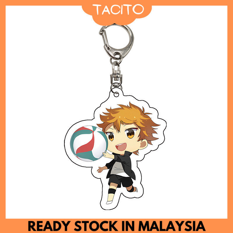 Anime Haikyuu Keychain Acrylic Shoyo Hinata Kōtarō Bokuto Shinsuke Kita ...
