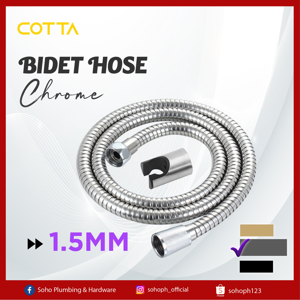 COTTA Flexible Hose Bidet Shower Hose Pipe Flexible Toilet Hose Bidet ...