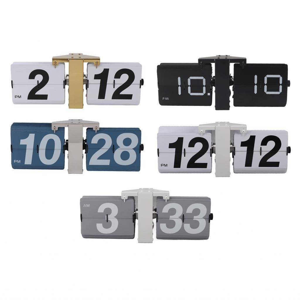 Zoomfashion Digital Flip Clock Desktop Standing Vintage Mechanical ...