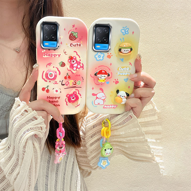 casing oppo a54 3D doll electroplated phone case for oppo a54 case cute ...