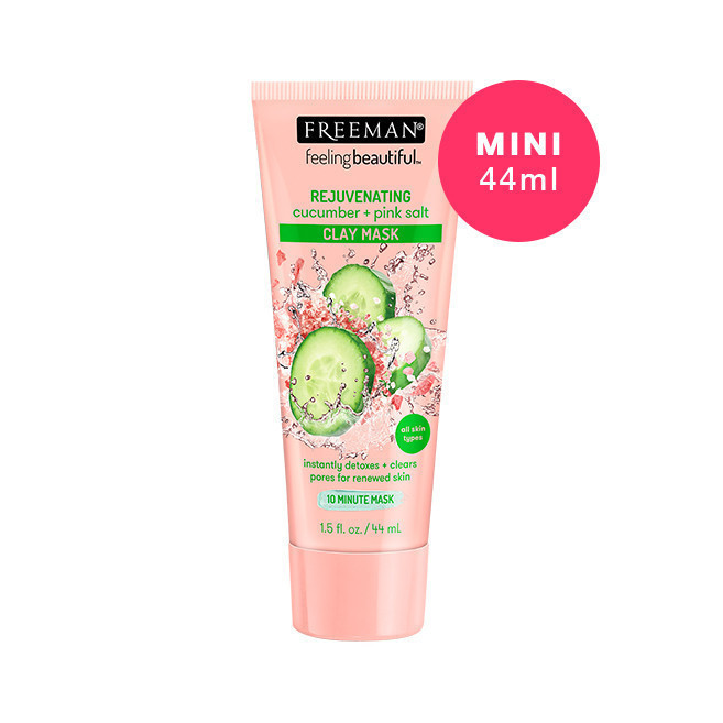 (Mini Tube) Freeman Feeling Beautiful Cucumber & Pink Salt Clay Mask ...