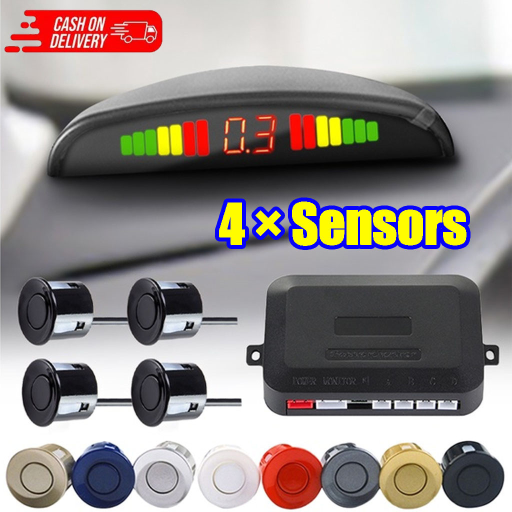 Car Parking Sensor Kit LED Didsplay 4 Sensors 22mm Vehicle Alarm ...