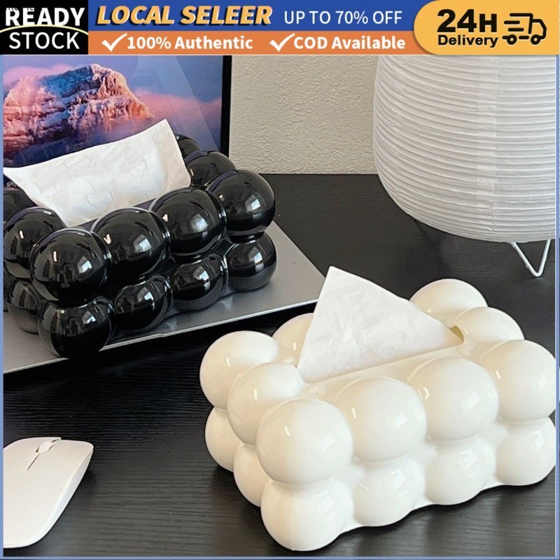 Marshmallow Tissue Box Cute Decorative Desktop Paper Storage Box Big ...
