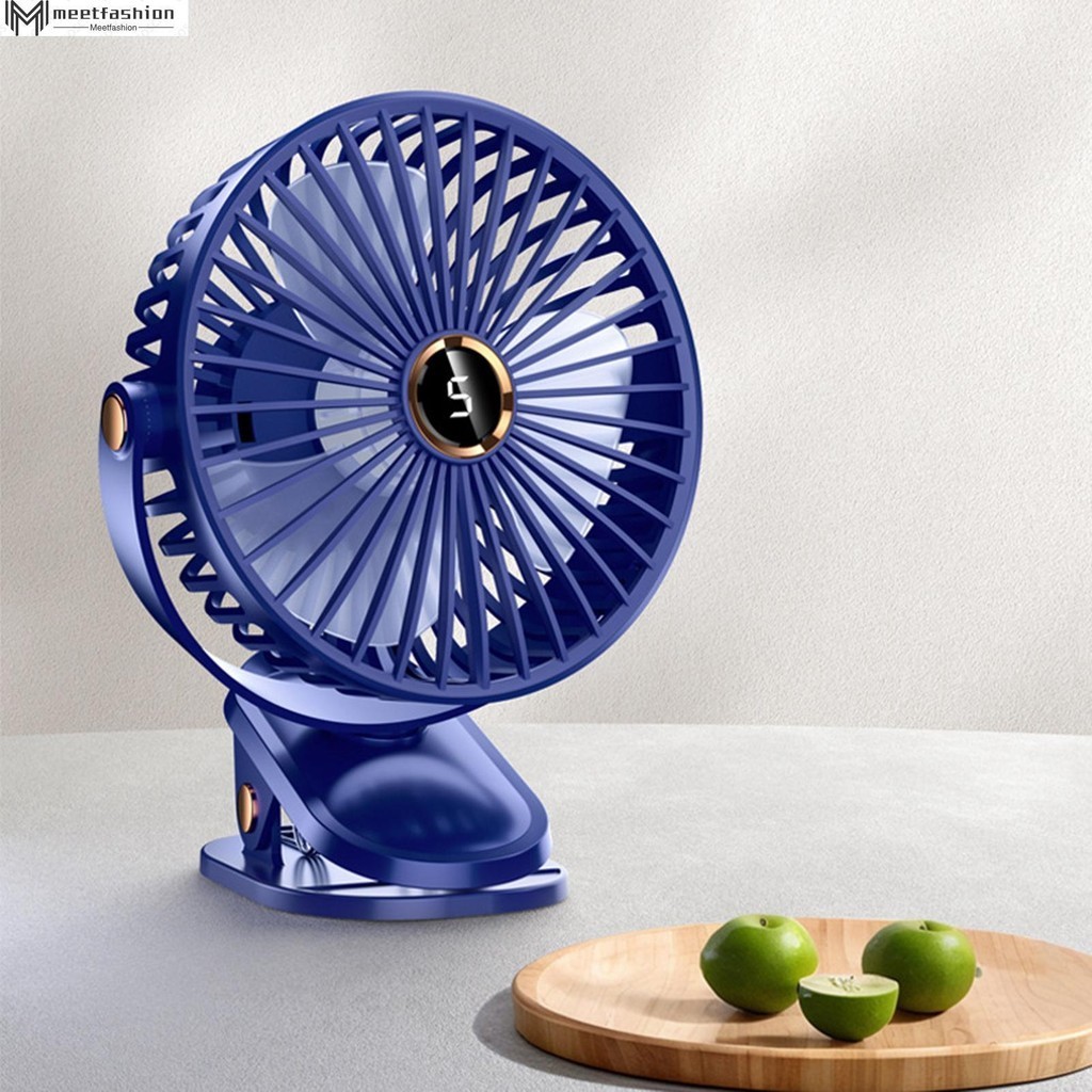 Portable Cooling Table Fan with Clip Strong Airflow USB Table Fan ...