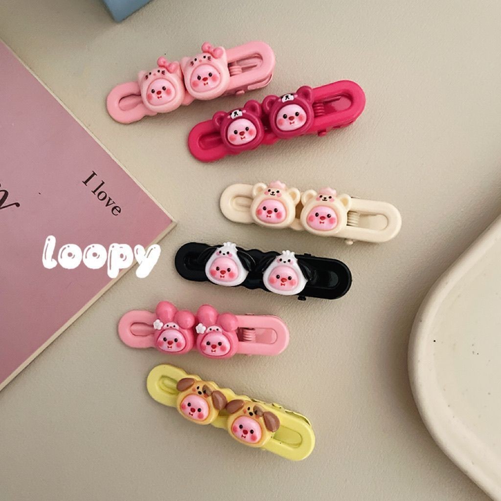 Cartoon Little Beaver Hair Clip Ruby loopy Flat Bangs Clip Cute Girl ...