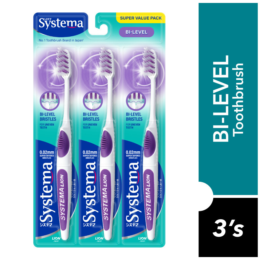 Systema Super Value Pack Bi-Level Bristle Toothbrush (3's) | Shopee ...