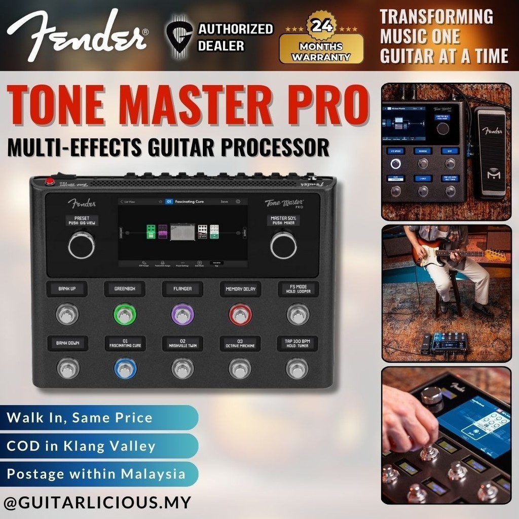 Fender Tone Master Pro Multi-effects Guitar Processor, UK Plug | Shopee ...