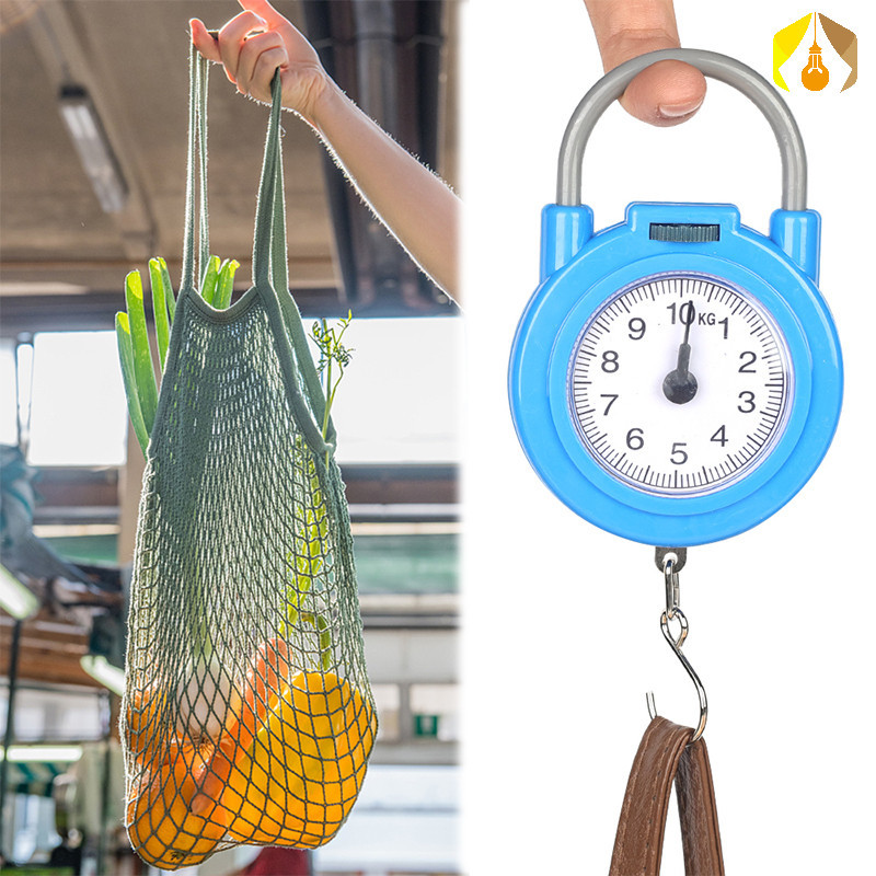 10kg Mechanical Vintage Portable Spring Balance Hook Scale for Hanging ...