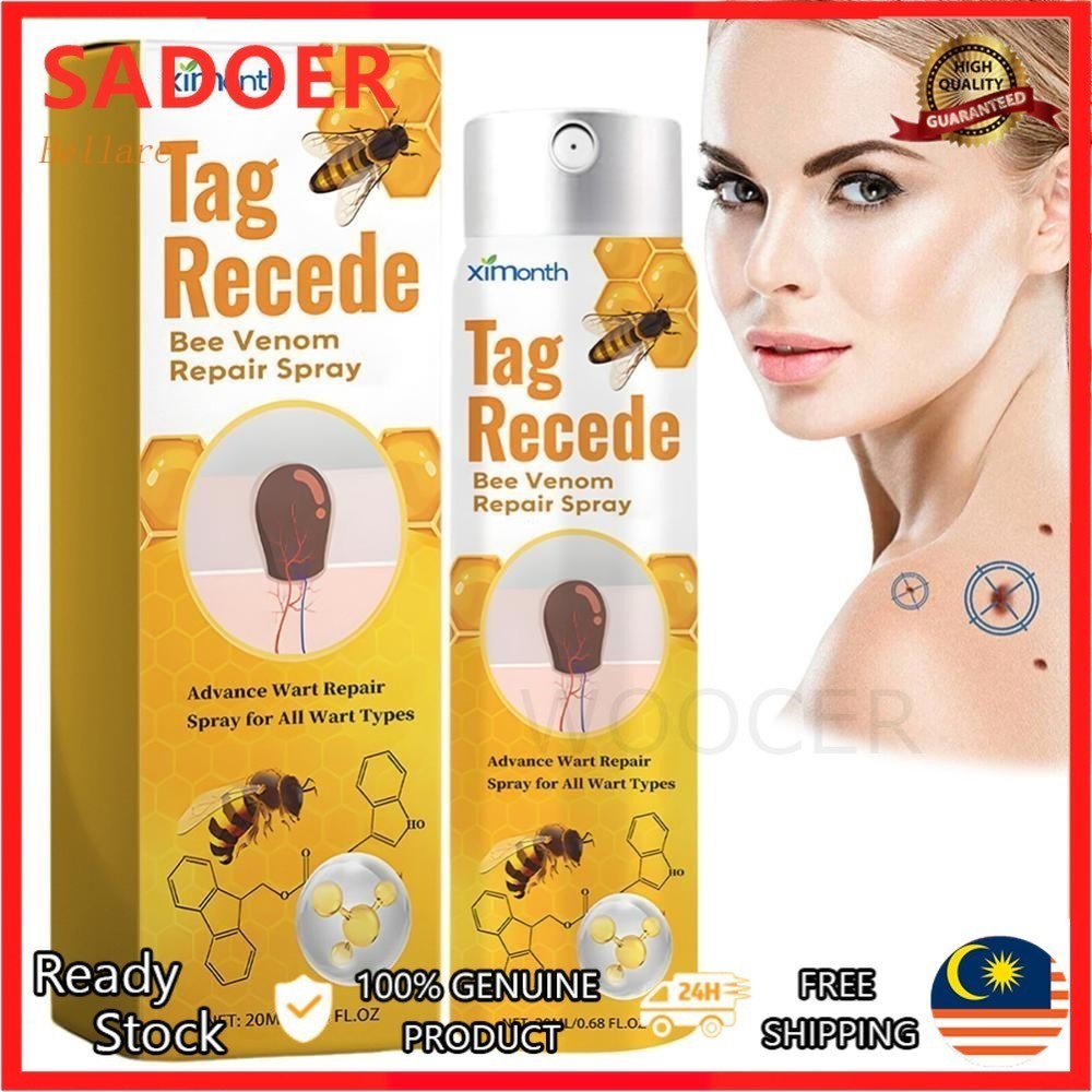 【Local Stock】 Bee Venom Treatment Spray 20ml Wart Skin Tags Removal ...