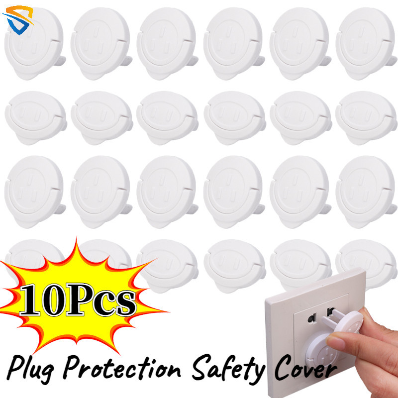 10Pcs Children Safety Guard Anti Electric Shock Plugs Protector Shield ...
