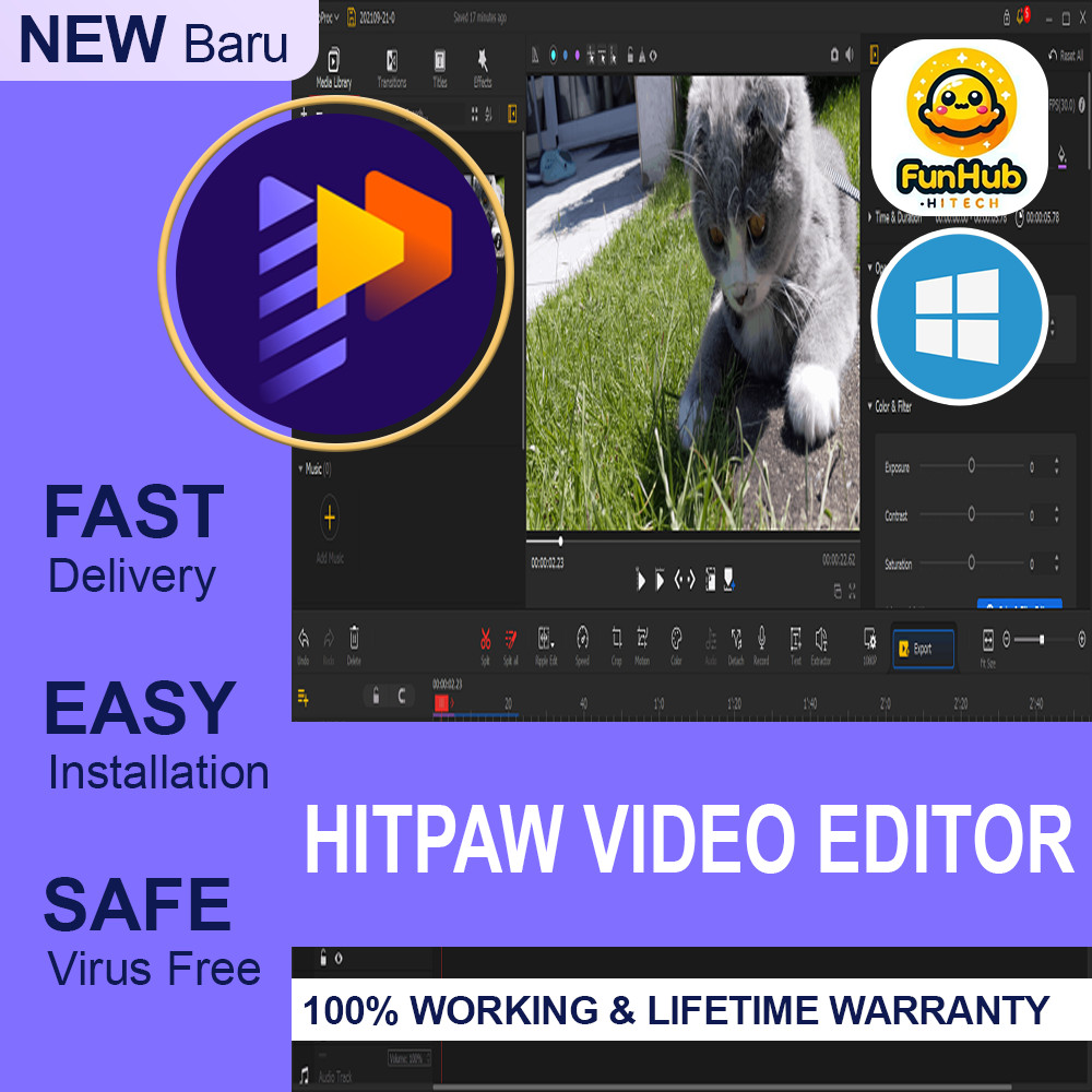 HITPAW VIDEO EDITOR ⭐ Full Version ⭐ Windows PC Software | Lifetime ...