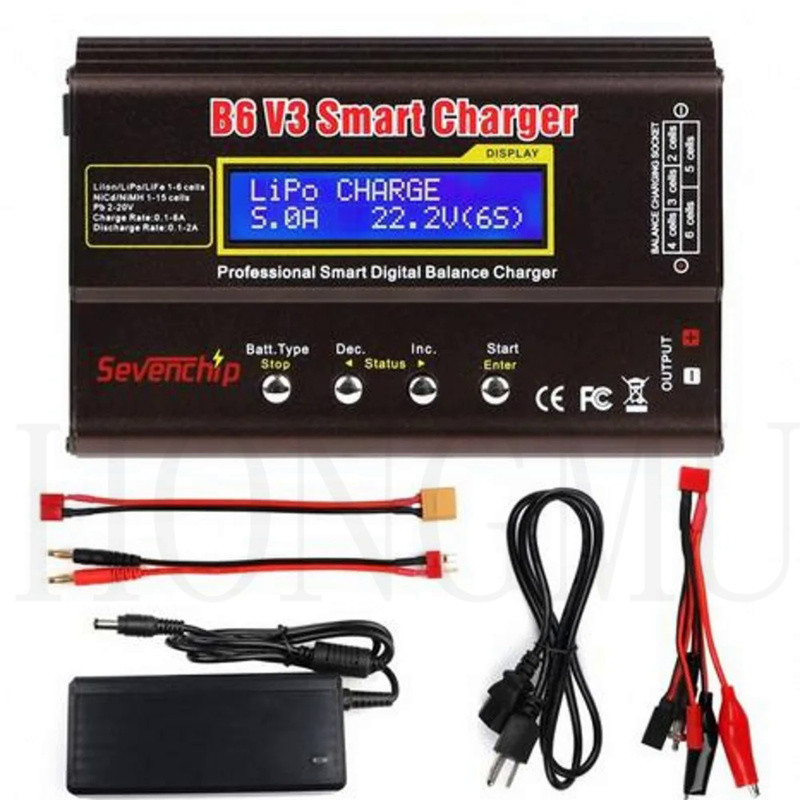 iMAX B6 V3 80W 6A Battery Charger LiHv Lipo NiMh Li-ion Ni-Cd Digital ...