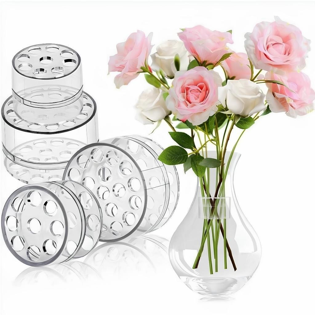 Large and small flower stem rotating flower arrangement, spiral flower ...