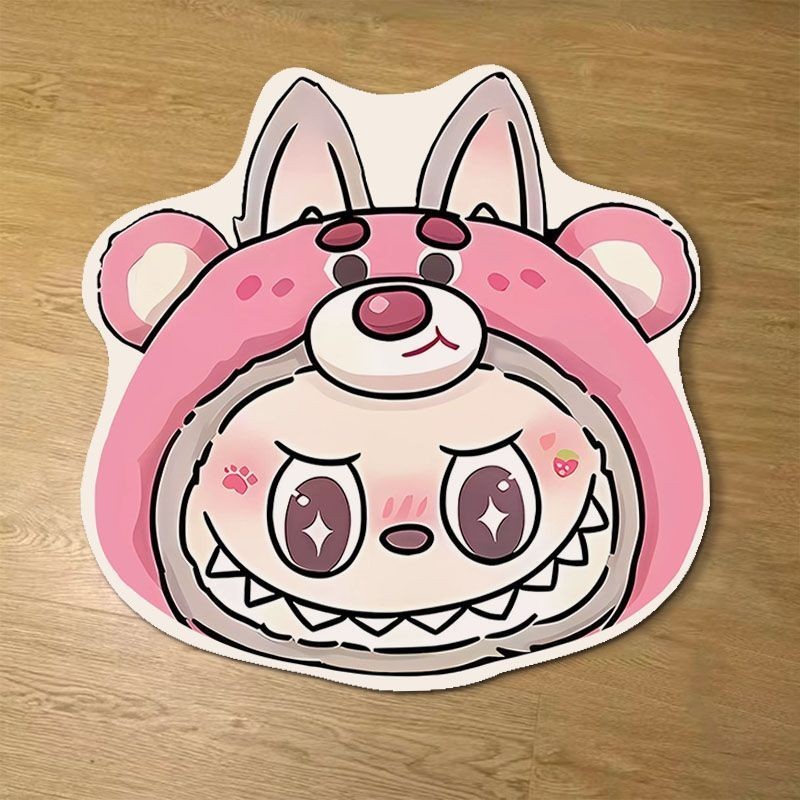 La labubu Carpet Mart Bubble Absorb Water Plush Floor Mat | Shopee Malaysia