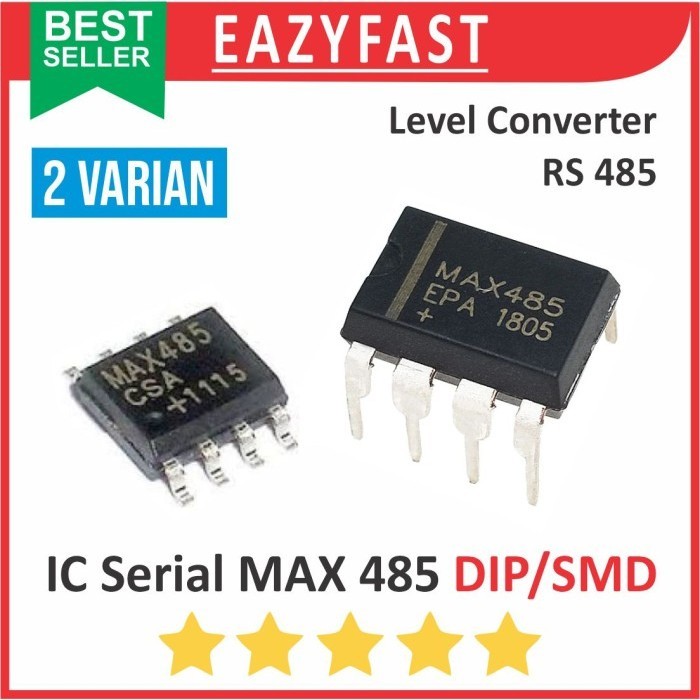 Ic Driver Serial MAX485 MAX 485 DIP SMD RS485 RS 485 Level Converter ...
