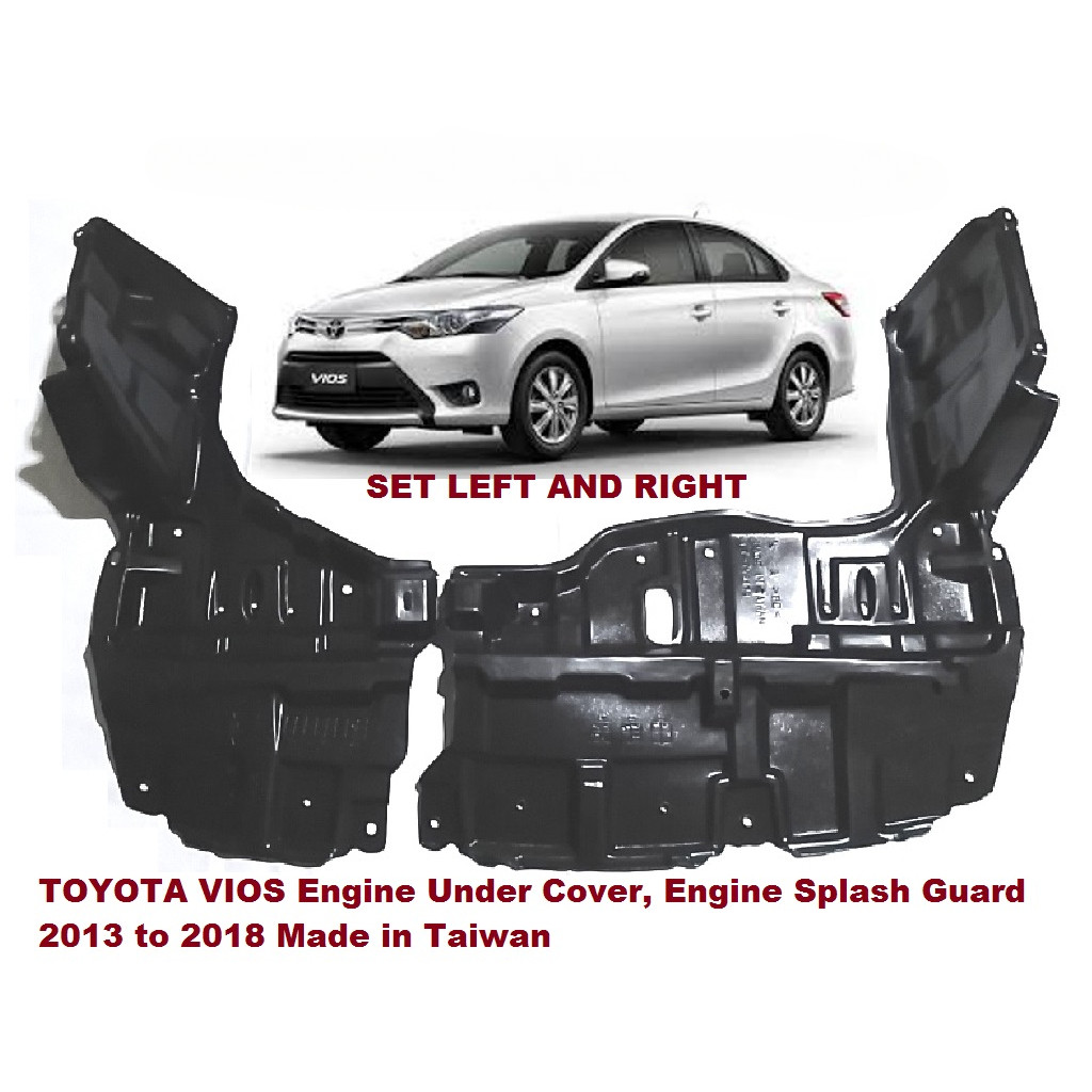 1 set Engine splash shield under cover fot TOYOTA VIOS 2013 2014 2015 ...
