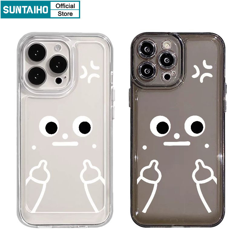 Suntaiho Funny Unique Casing Middle Finger Ghost Face Pattern Phone ...