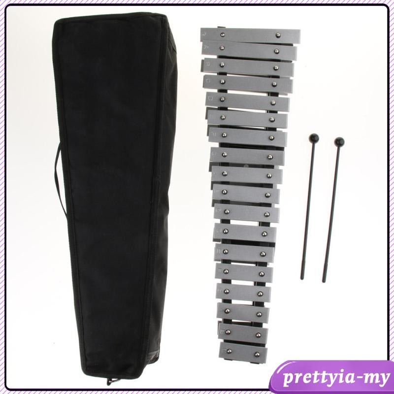 [PrettyiaMY] 30 Note Glockenspiel Xylophone + Mallet + Case Percussion Musical Instrument, x 7. ...
