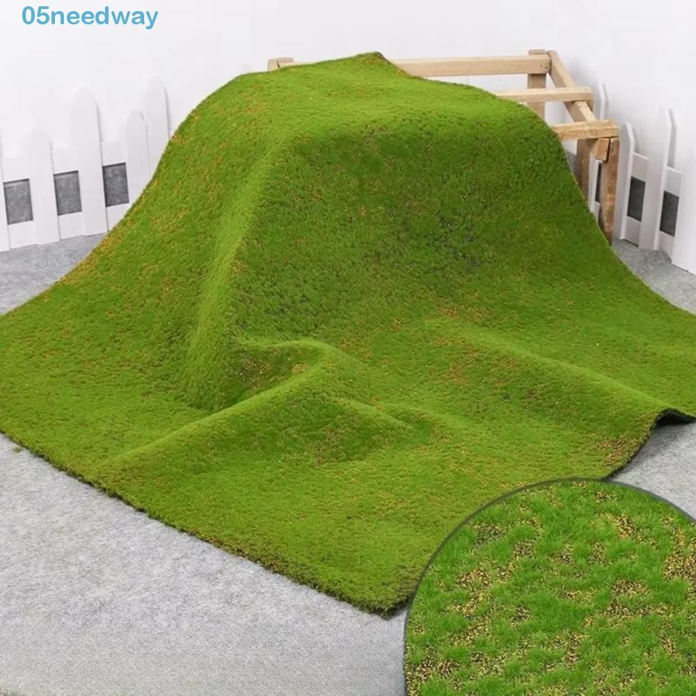 NEEDWAY Fake Moss Grass Turf, DIY Eternal Life Artificial Moss Carpet ...