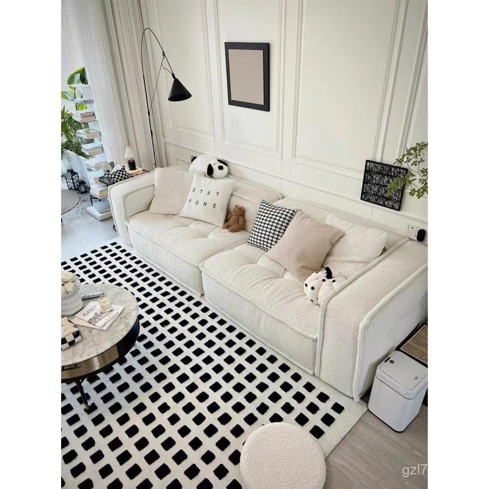 Sofa Roti Bakar Nordic Baharu Snowflake Velvet Light Warna Krim ...