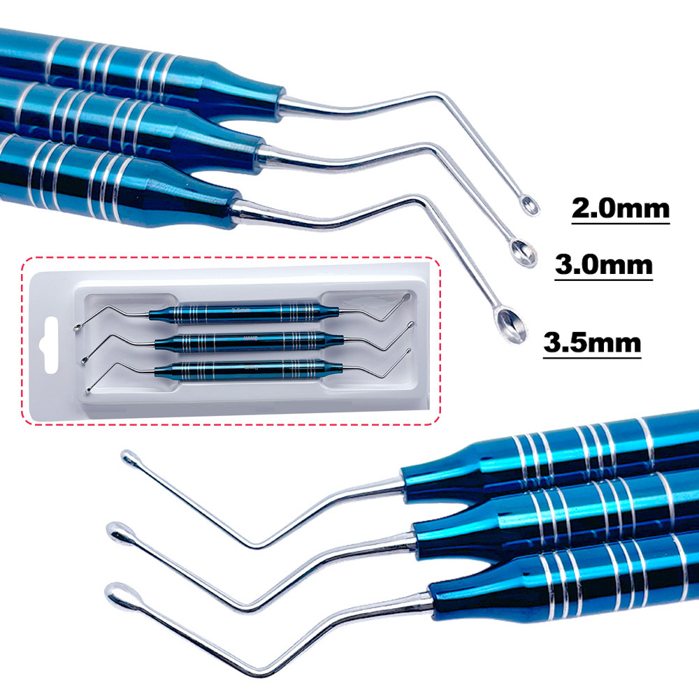 Dental Surgical Implant Powder Spoon Graft Scoop Bone Curette ...
