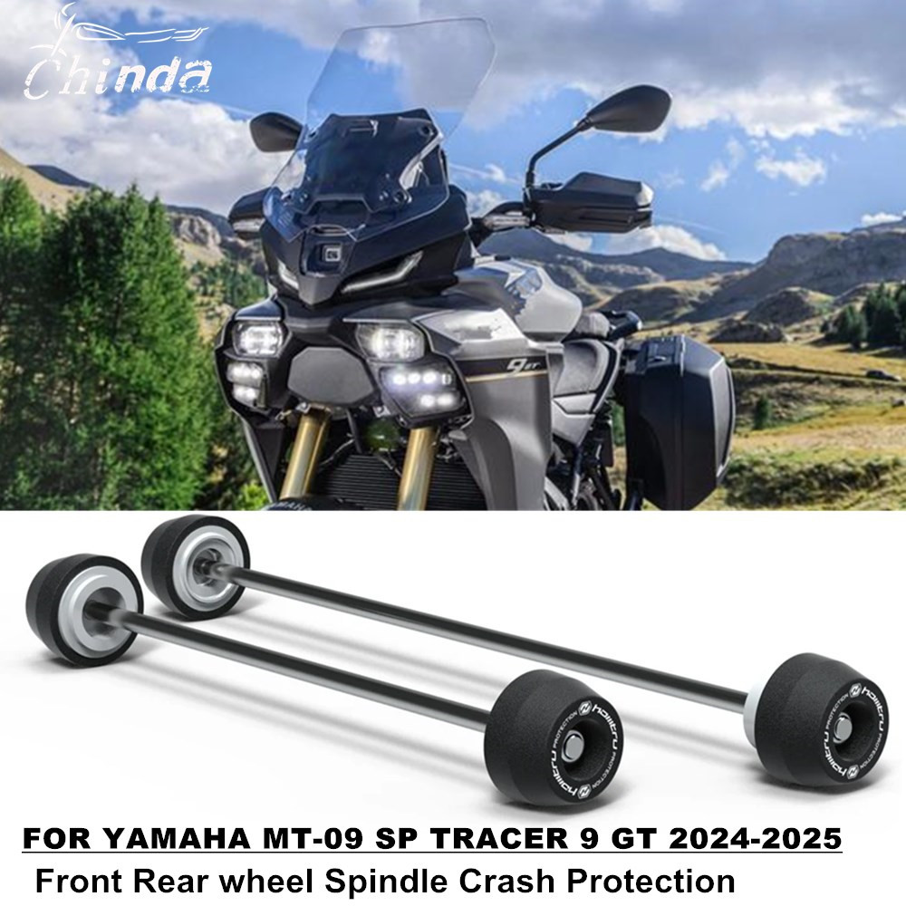 New Motorcycle Front & Rear Axle Fork Crash Sliders Wheel Protection ...