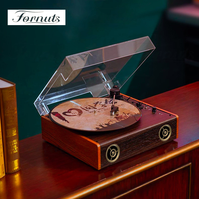Fornuts Vinyl record player Retro old-fashioned Bluetooth speakers ...