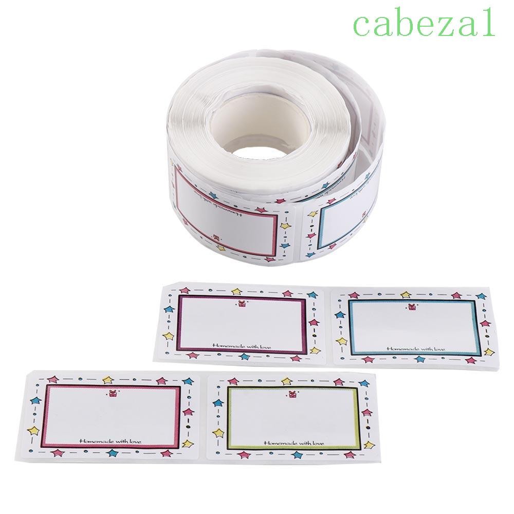 CABEZA 250Pcs/Roll Kitchen Name Label Sticker, Blank Handwritten ...