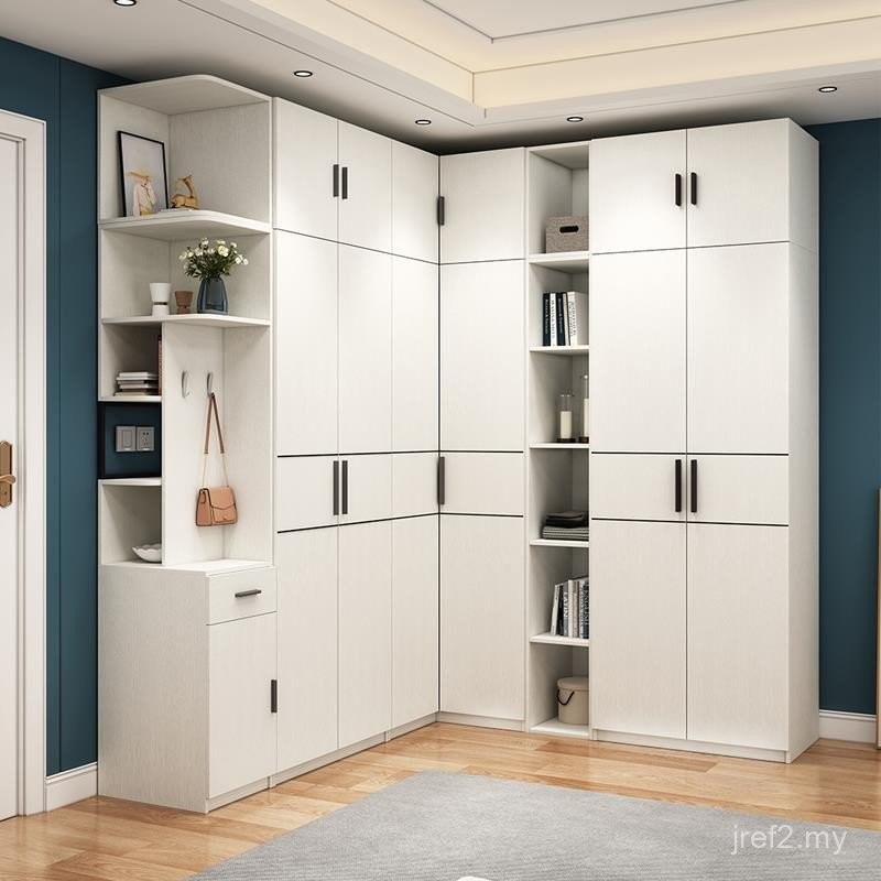 L-shaped Corner Wardrobe Household Bedroom Small Apartment Modern ...