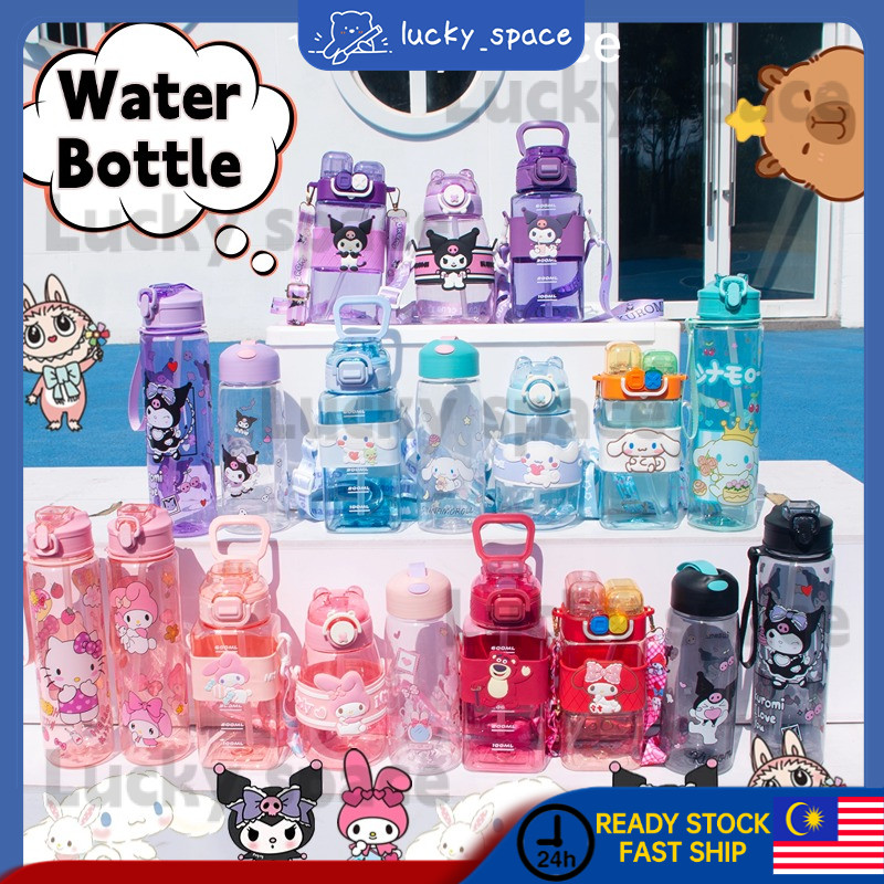 Botol Air Kuromi Capybara Bottle Kids Straw Bpa Free Botol Air Labubu ...