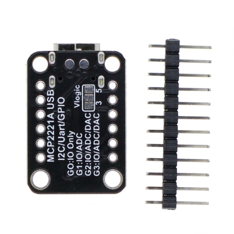 moon3 USB Power MCP2221A Breakouts Board MCP2221A USB to GPIO Featuring GPIO ADC and I2C for ...