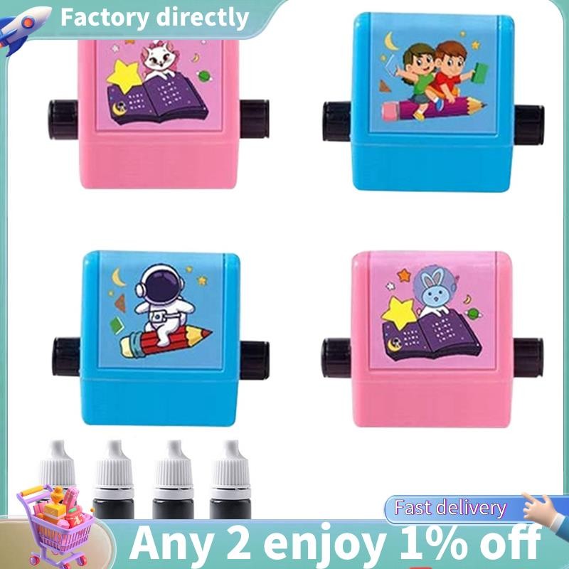 Math Roller Stamp Teacher Stamps 4PCS Roller Digital Teaching Stamp ...