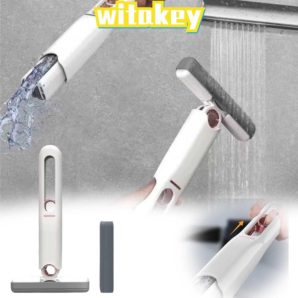 WITAKEY Mini Mop, Self-Squeeze Wash-Free Sponge Mop, Lazy Hand-free Portable Cleaning Tools ...