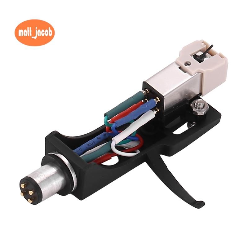 Stylus with Turntable Headshell 4 Pin Contacts for Phonograph Turntable ...