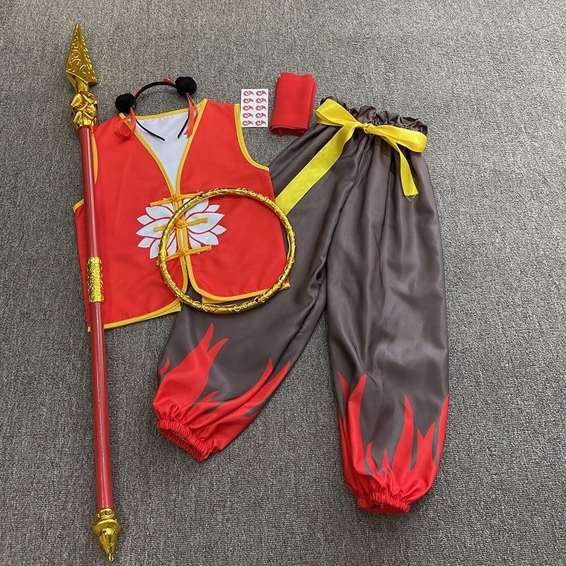 Sixth Nezha Clothes Nezha Demon Anime Halloween cos Full Set Nezha ...