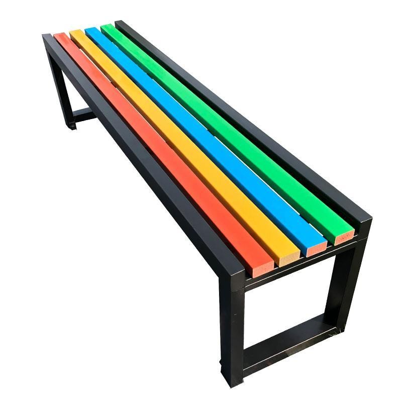 Park Chair Outdoor Bench Courtyard Preservative Wood Outdoor Bench Row ...