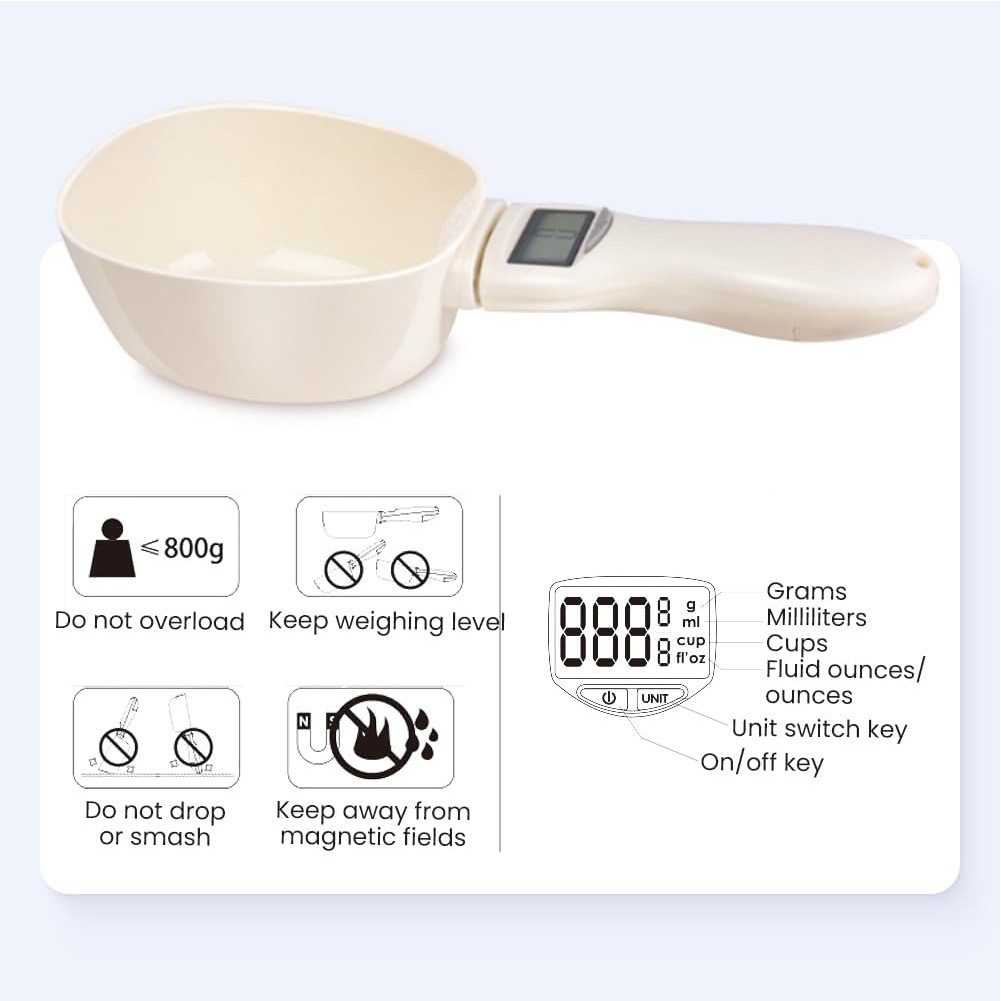 Digital Measuring Spoon 800g / 1g Measuring Weighing Electronic Spoon ...