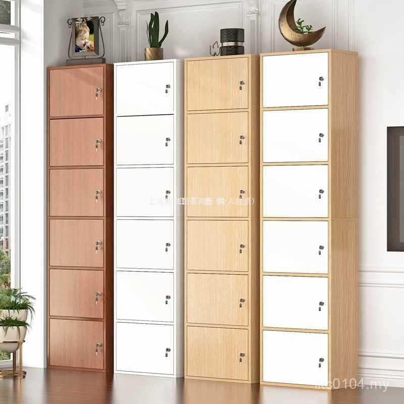 Y Simple Modern Simple Bookshelf & Solid Wood Color Lattice Cabinet ...