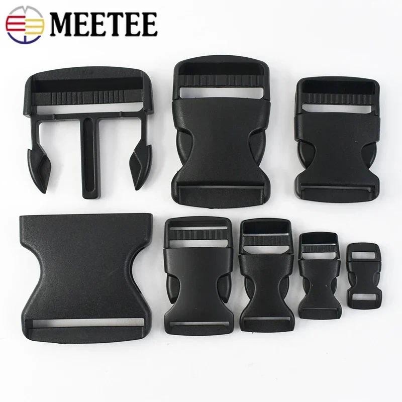 1Pc Black Plastic Release Buckles Backpack Bag Strap Adjust Side Clip ...