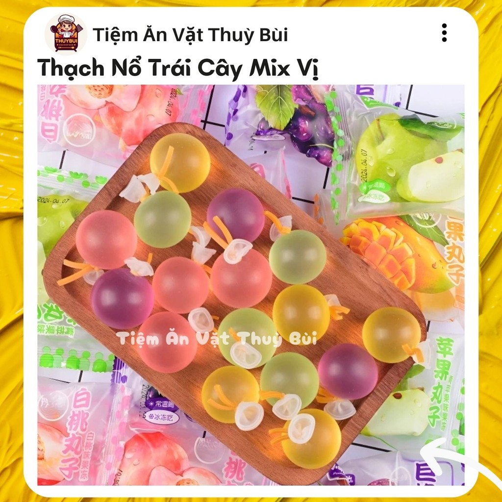 (PET Jar) Exploding Fruit Jelly Mixed with 5 Fruit Flavors, Exploding ...